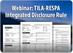 Compliance Edge™ Webinar Series | TILA-RESPA Integrated Disclosure Rule